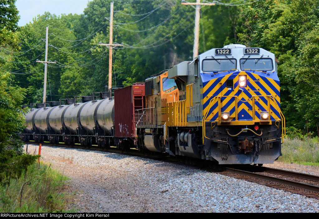 CREX 1322 BNSF 8804 CSX Train K042 Crude Oil Loads